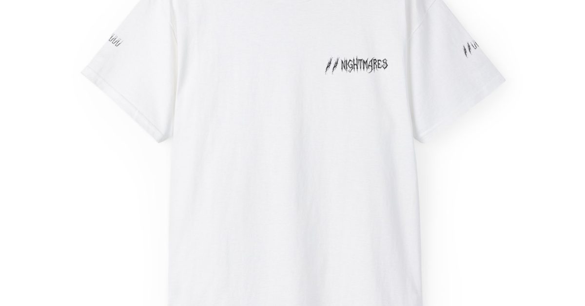 Tee Skeleta White – NIGHTMARES